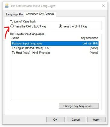 How to turn off caps lock indicator Windows 10 and 11